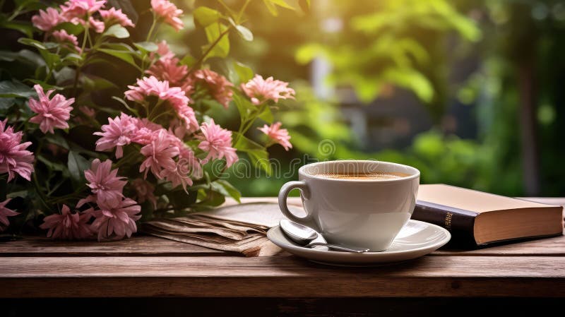 Escape Break Coffee Drink Background Stock Illustration - Illustration ...