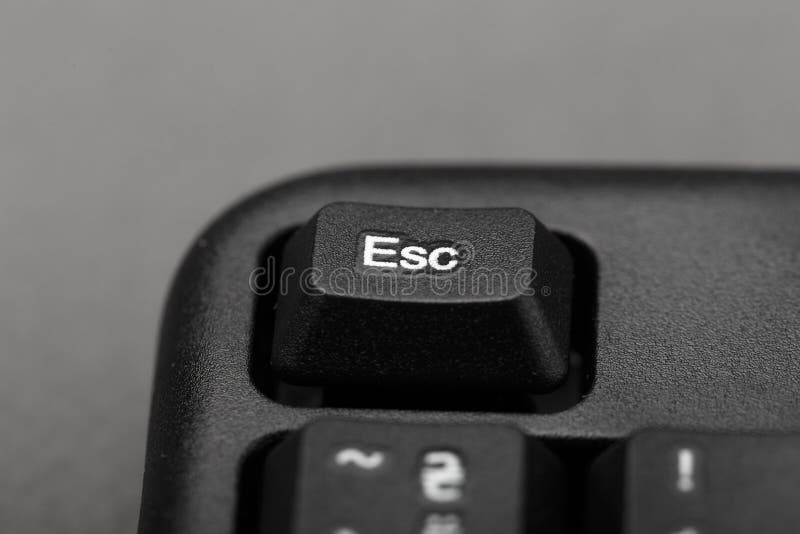 Escape Button on the Keyboard Stock Image - Image of close, career ...