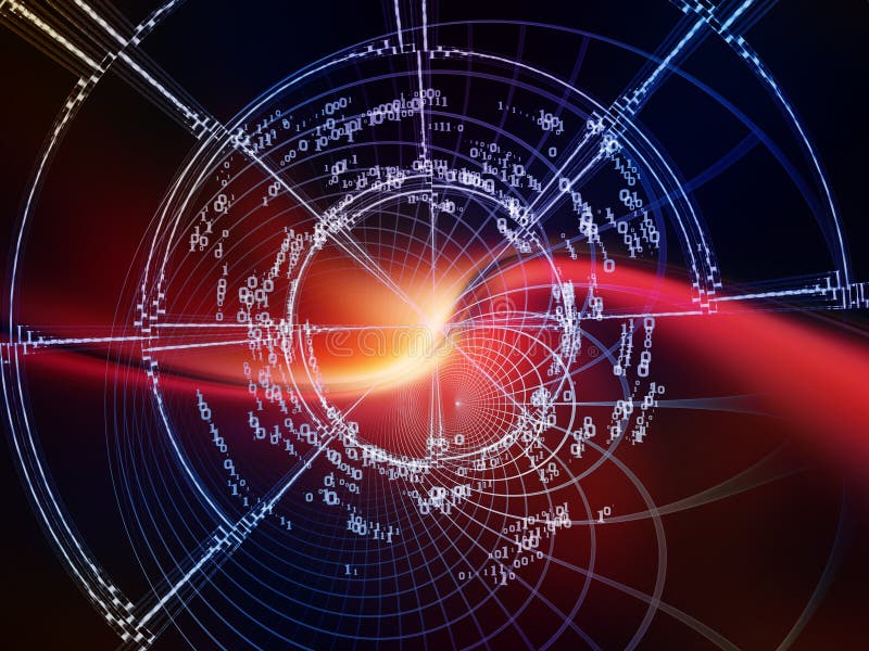 The Escape of Digital Science Stock Illustration - Illustration of ...