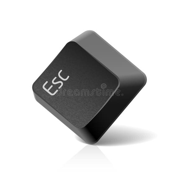 Escape Button Keyboard Stock Illustrations – 581 Escape Button Keyboard ...