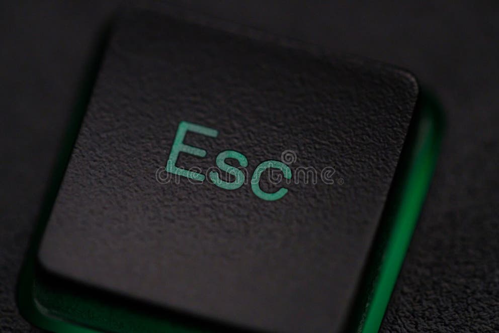 Escape Key on Computer Keyboard Stock Photo - Image of idea, macro ...