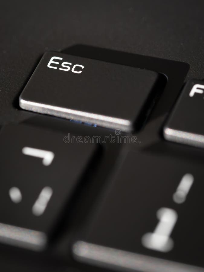An escape key on a laptop stock photo. Image of keyboard - 374914766