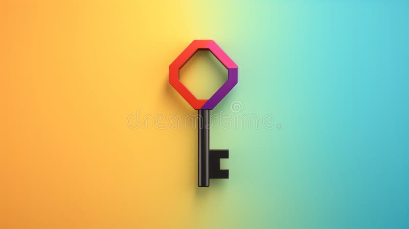 Escape Key on Multicolor Background: Minimalistic Clean Wallpaper AI ...