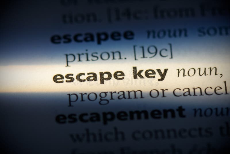 Escape key stock image. Image of focus, idea, page, language - 161578573
