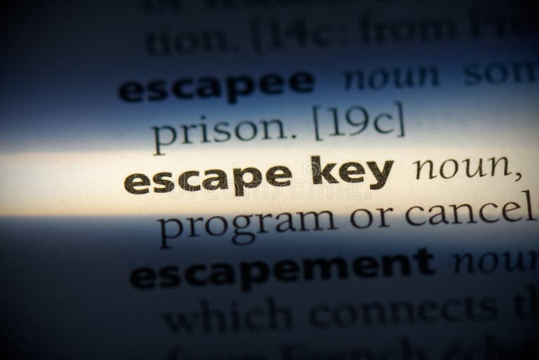 Escape key stock image. Image of focus, idea, page, language - 161578573