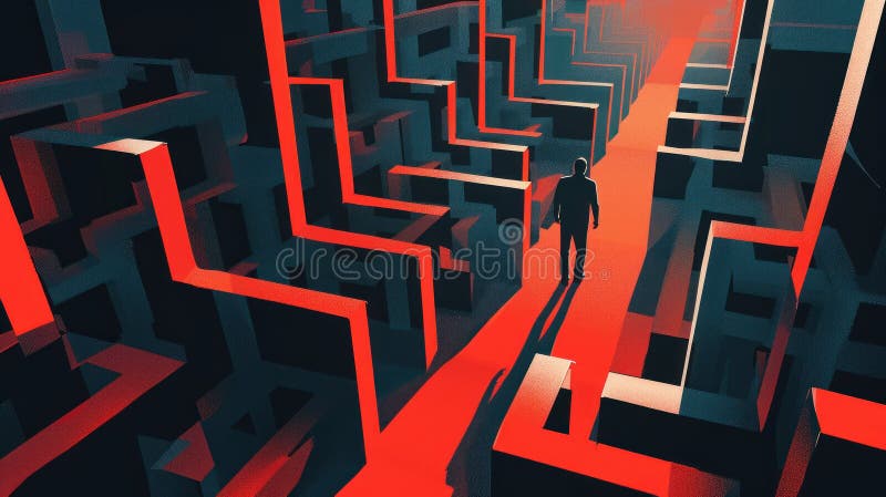 Escape from the Mechanized Maze a Figure Finding a Path To Freedom ...