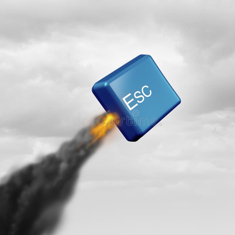 Escape Symbol stock illustration. Illustration of freedom - 186991303