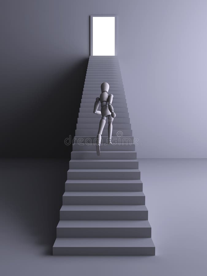 Escape to the Light stock illustration. Illustration of home - 9609367