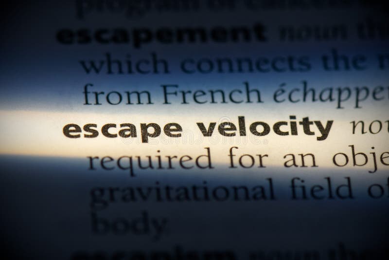 Escape velocity stock photo. Image of close, closeup - 161578674