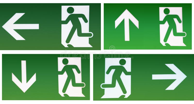 Escape way stock photo. Image of information, away, white - 40672528