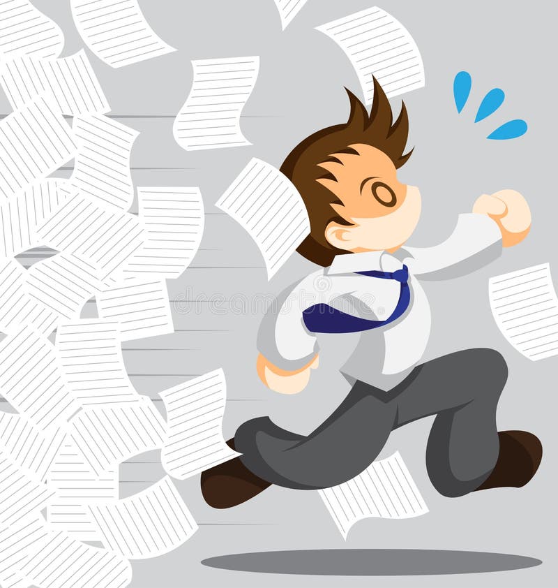 Escape from work stock vector. Illustration of vector - 51405463