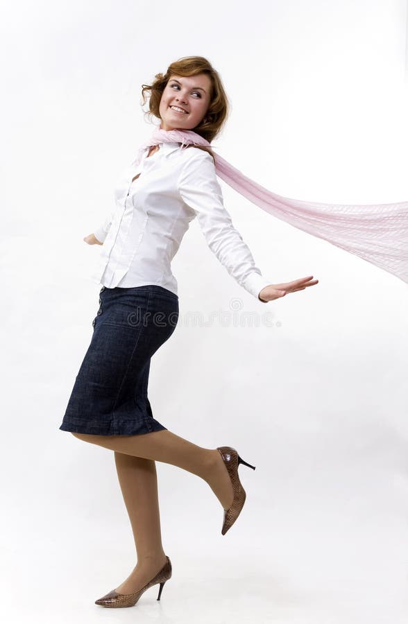 The escaping stock photo. Image of elegance, woman, pink - 11200396