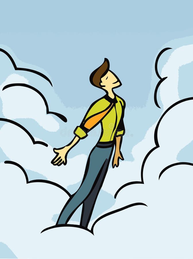 Escaping From Work Routines Stock Illustration - Illustration of ...