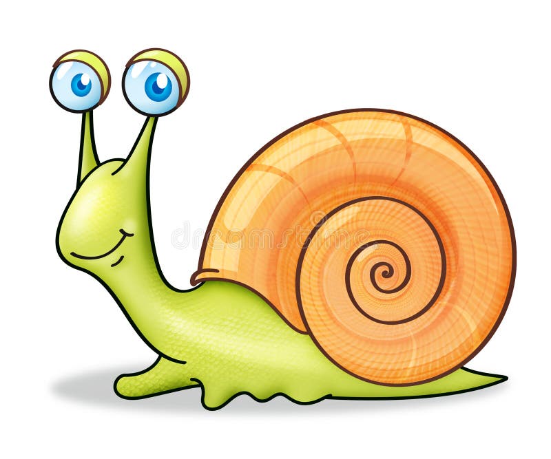 Escargot illustration stock. Illustration du dessin, lingot - 3254749