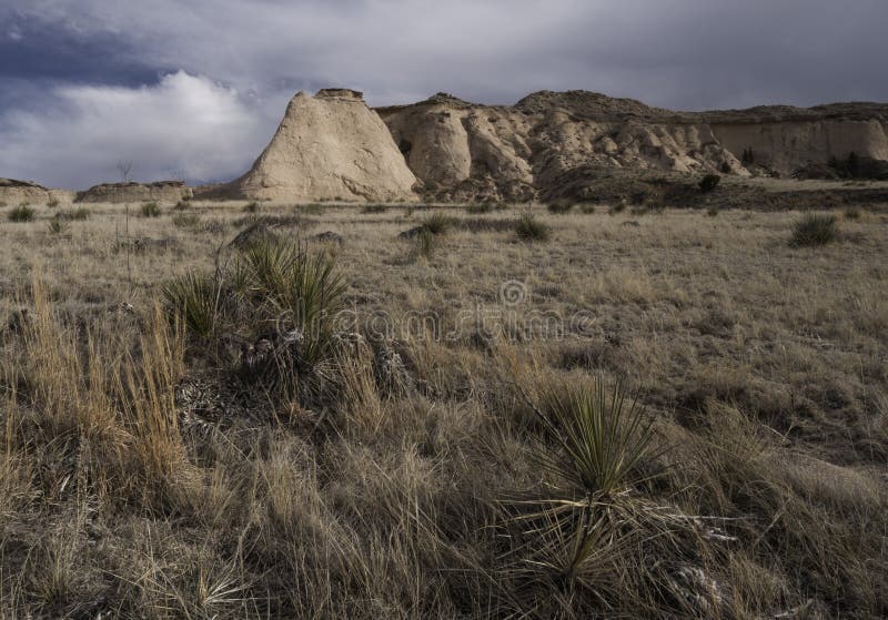 Escarpment on the Pawnee National Grassland Stock Image - Image of ...