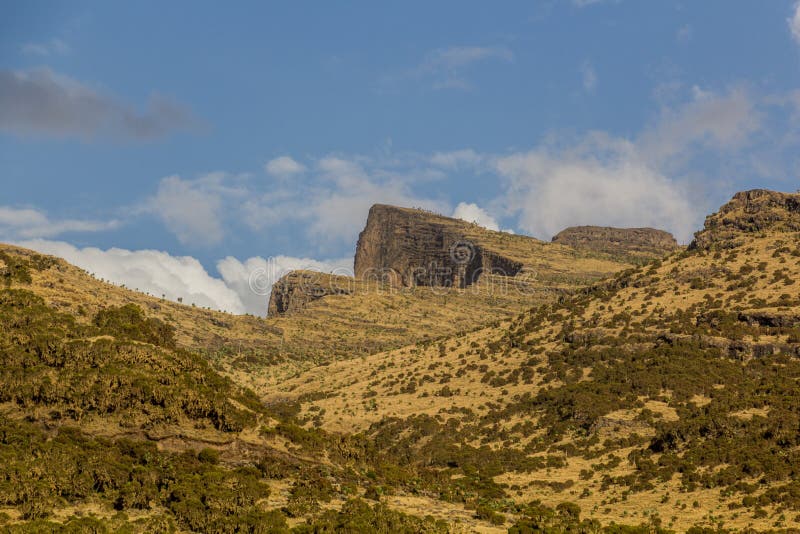 Escarpment of Simien Mountains, Ethiop Stock Image - Image of scenic ...