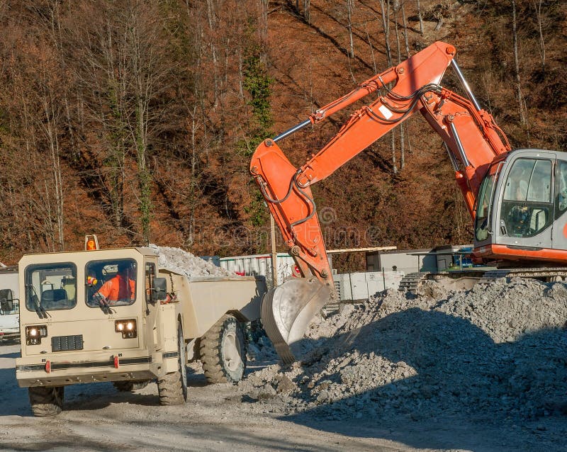 Escavatore stock image. Image of action, bucket, hydraulic - 65328067