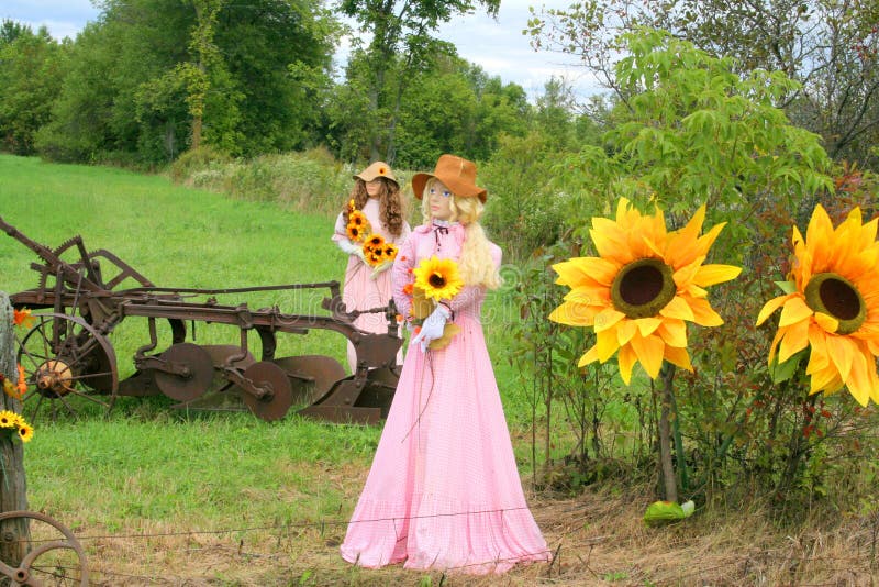 Escena De Figuras Rellenas Hechas a Mano Foto de archivo - Imagen de ...