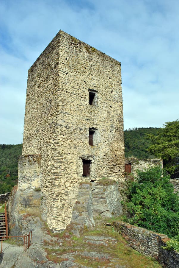 Esch sur Sure castle stock photo. Image of ruins, esch - 45060200