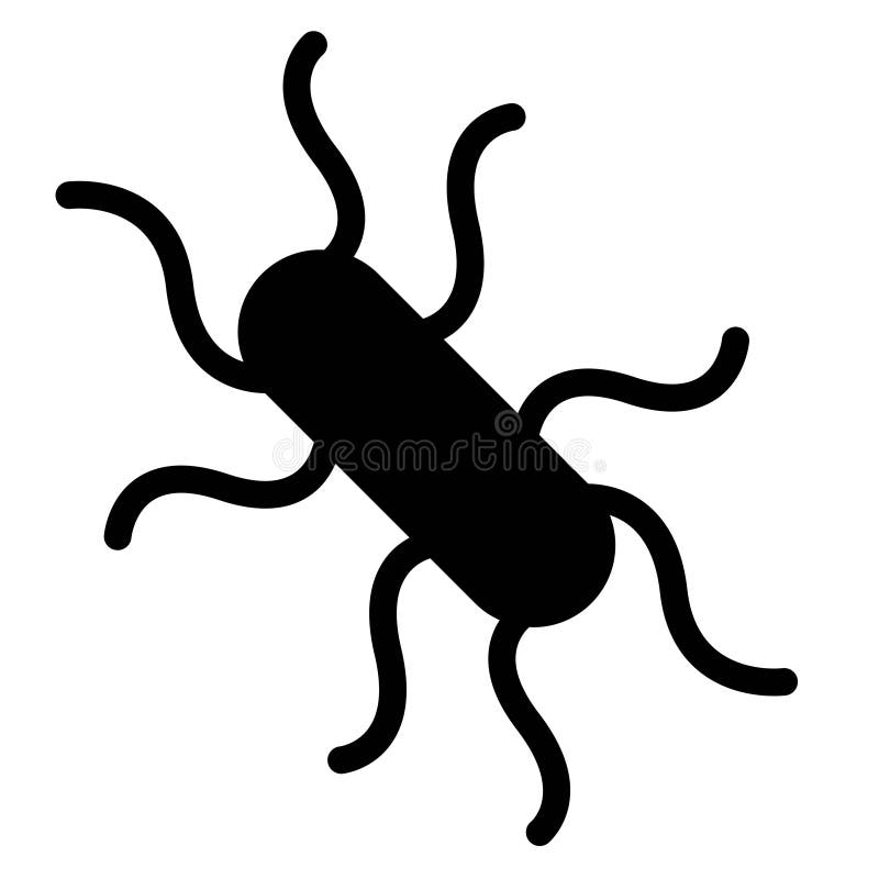 Escherichia Coli Vector Illustration, Line Style Icon Stock Vector ...