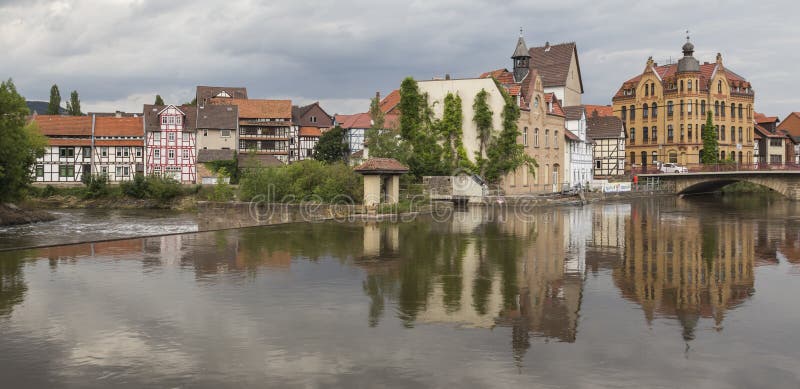 Eschwege Historic City Tower Hesse Germany Stock Photo - Image of werra ...