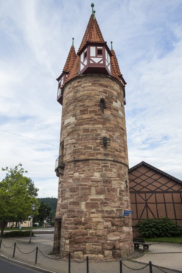 Eschwege Historic City Tower Hesse Germany Stock Photo - Image of werra ...