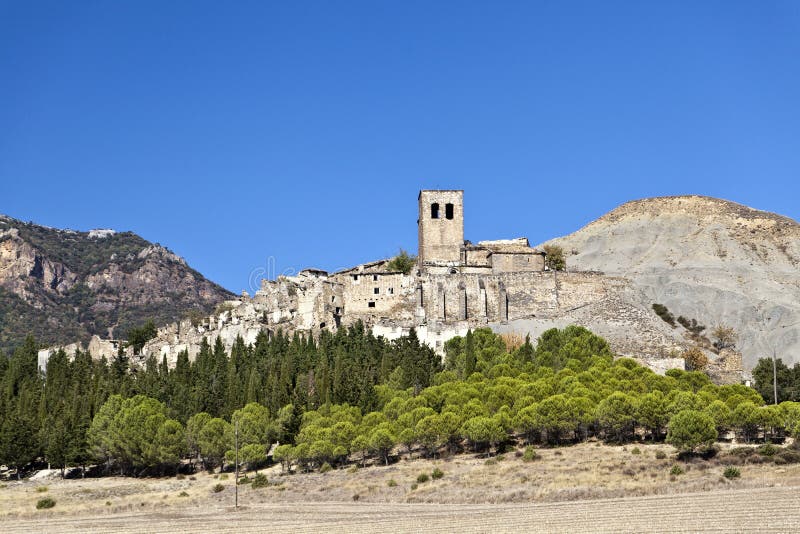 Ghost Town of Escó, Spain stock photo. Image of embalse - 15790662
