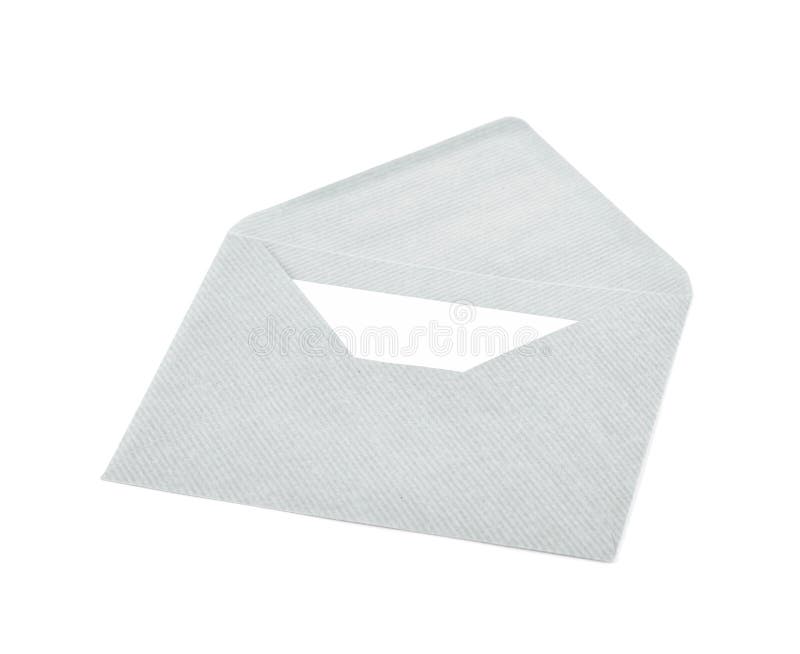 Escolha O Envelope Aberto Isolado Foto de Stock - Imagem de prata ...