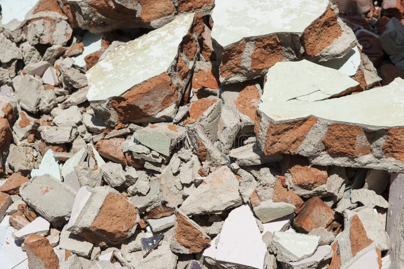 Escombros Constructivos Desechados Foto de archivo - Imagen de material ...