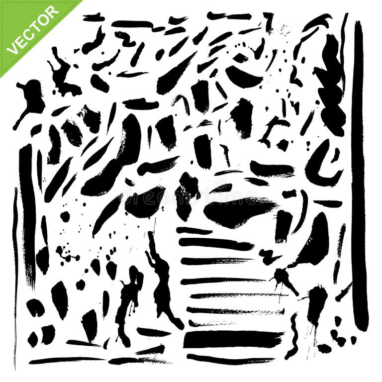 A escova afaga o vetor ilustração do vetor. Ilustração de imagem - 83848076