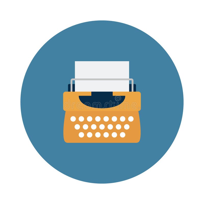 Escribir Icono De Vector Plano Stock de ilustración - Ilustración de ...