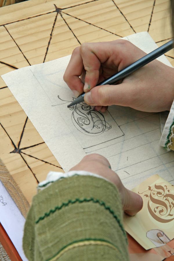 Escrita antiga foto de stock. Imagem de livro, ensine - 4824848