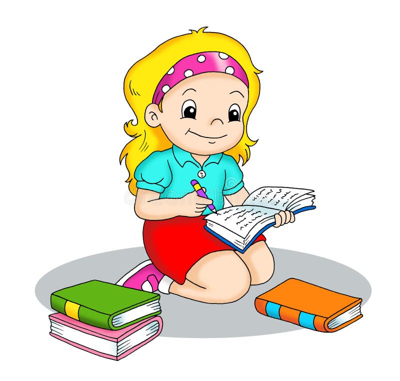 Escritor ilustração stock. Ilustração de povos, cartoon - 15845577