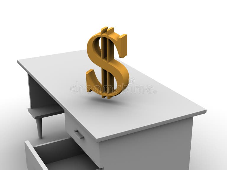 Escritorio stock de ilustración. Ilustración de impuesto - 2263239