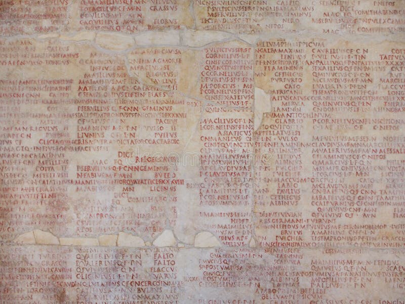 Escritura romana antigua foto de archivo. Imagen de lenguaje - 107622166
