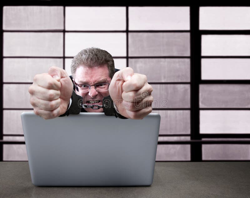Escroc Informatique Volant L'information Photo stock - Image du accès ...