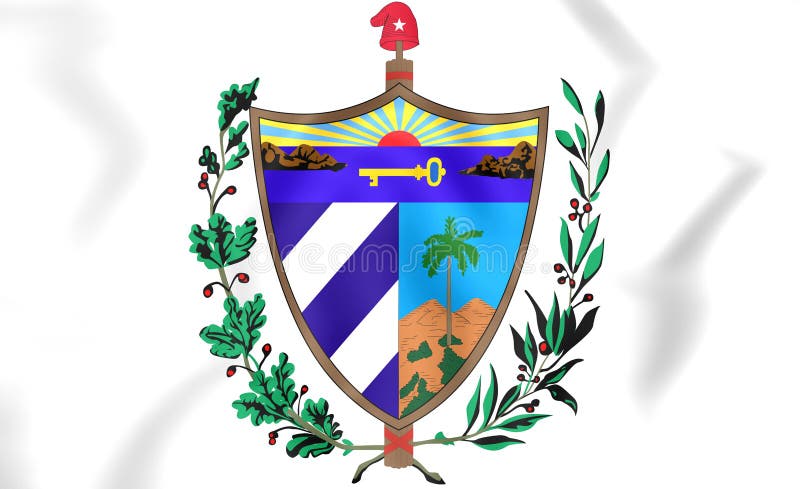 Escudo de armas de Cuba stock de ilustración. Ilustración de curva ...