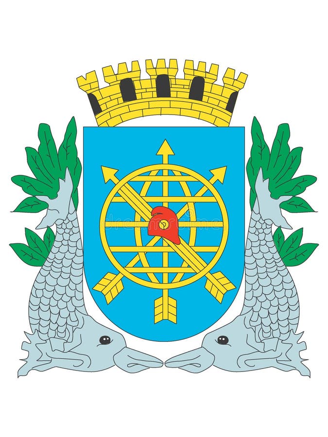 Escudo De Armas De La Ciudad De Rio De Janeiro Ilustración del Vector ...