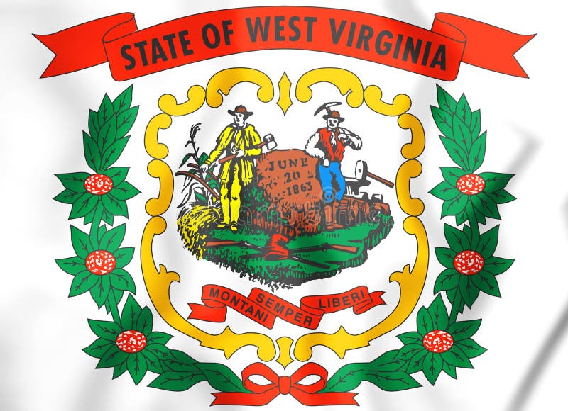 Escudo De Armas De Virginia Occidental, Los E.E.U.U. Stock de ...