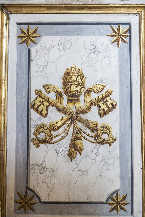 Escudo del Vaticano fotografía editorial. Imagen de capa - 37430917