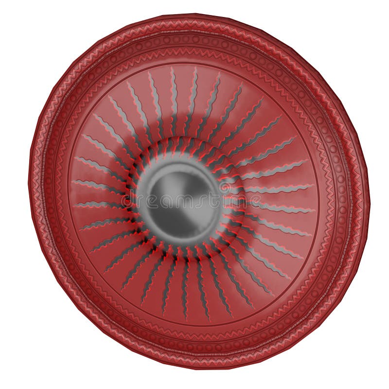 Escudo Redondo Con Imagen Del Sol Stock de ilustración - Ilustración de ...