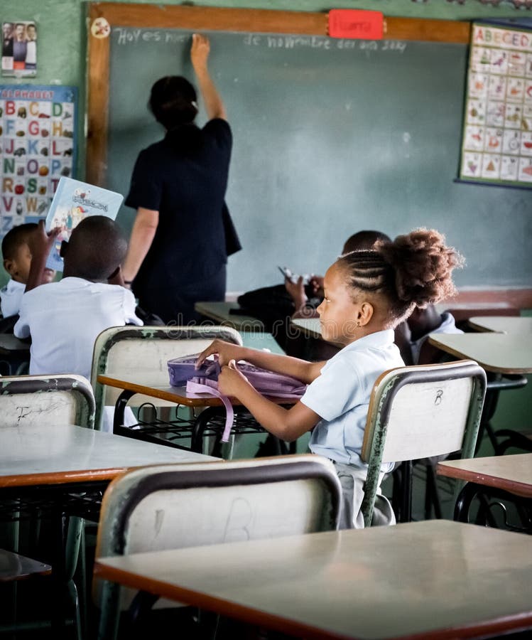 Escuela Rural En La República Dominicana Fotografía editorial - Imagen ...