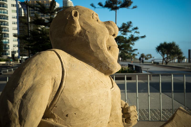La Escultura De La Arena Del Shrek Imagen de archivo editorial - Imagen ...