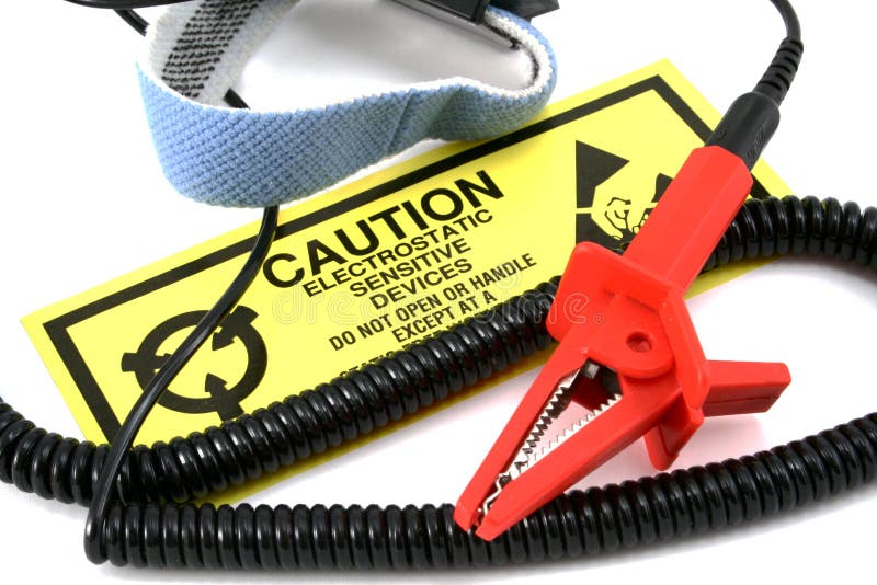 Esd Wrist Strap Stock Image Image Of Warning Device 8028529