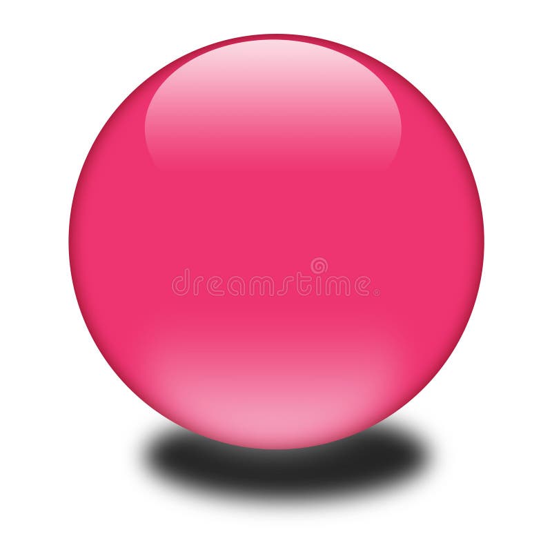 Esfera 3d Colorida Cor-de-rosa Ilustração Stock - Ilustração de ...