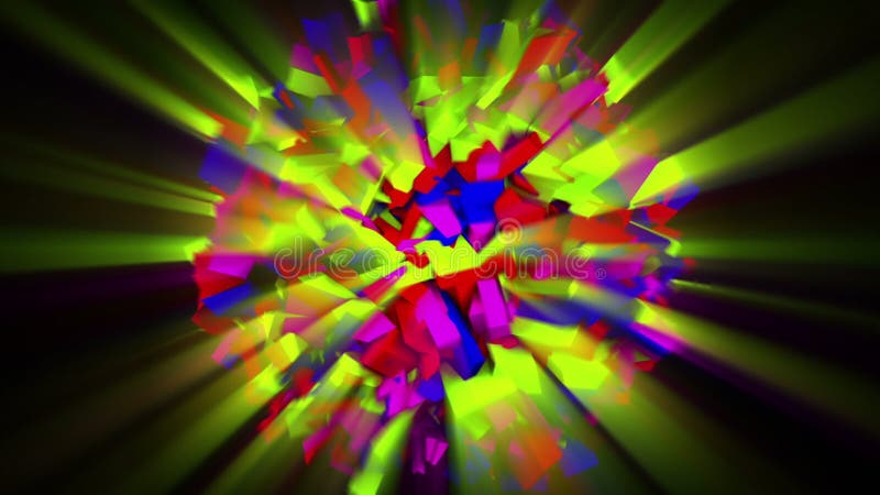 Esfera animada colorida 4K metrajes. Vídeo de brillo - 78636570