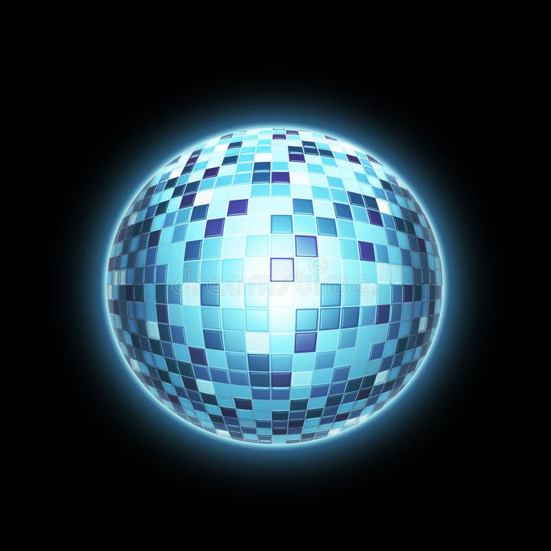 Esfera bola/3D del disco stock de ilustración. Ilustración de refleje ...