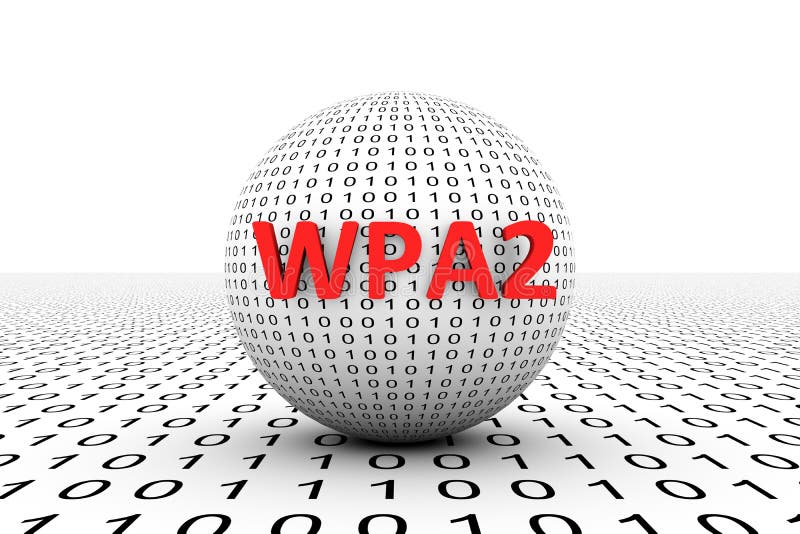 Esfera conceptual de WPA2 ilustração stock. Ilustração de tecnologia ...