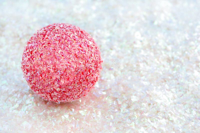 Esfera Cor-de-rosa No Glitter Imagem de Stock - Imagem de festivo ...