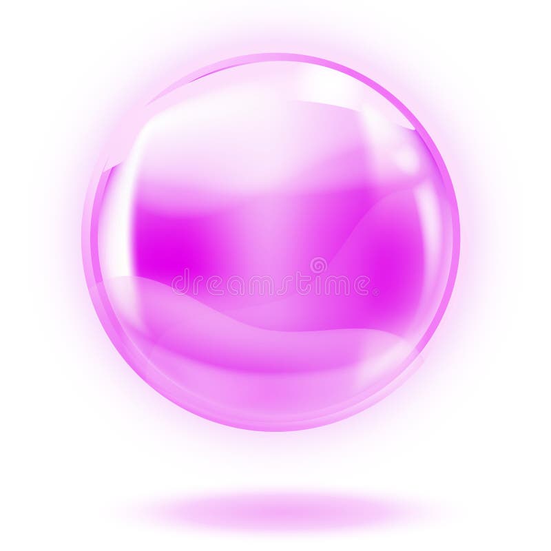 Esfera Rosa Icono Brillante 3d Ilustración del Vector - Ilustración de ...